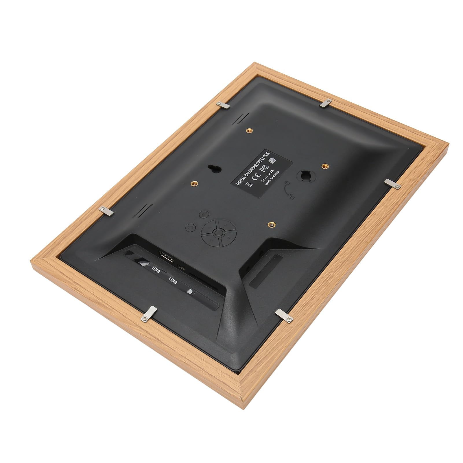 Electronic Photo Album, Digital Photo Frame Lightweight LED Screen 1024x600 100β240V with Stereo Speaker for Birthday (US Plug)