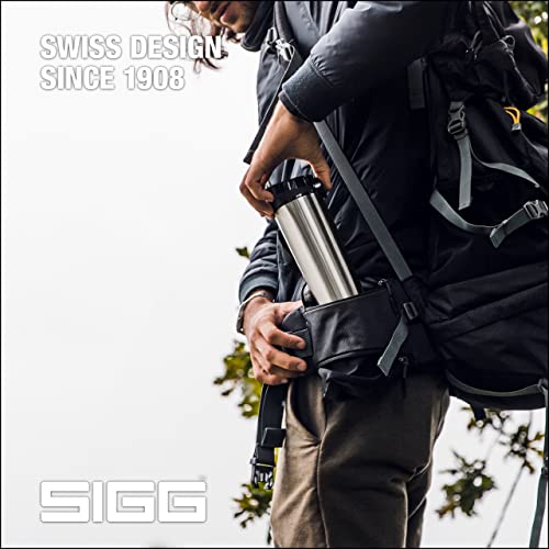 SIGG - Insulated Coffee Cup - Travel Mug Miracle Brushed - Hot & Cold - Leakproof - BPA Free - 18/8 Stainless Steel - Silver - 9 Oz