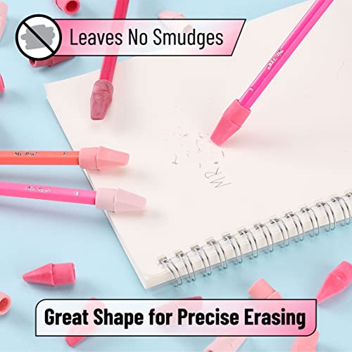 Mr. Pen- Pencil Erasers Toppers, 120 Pack, Pink Shades, Erasers for Pencils, Pencil Top Erasers, Pencil Eraser, Eraser Pencil, Pencil Cap Erasers, Eraser Caps, Eraser Tops, Pencil Topper Erasers