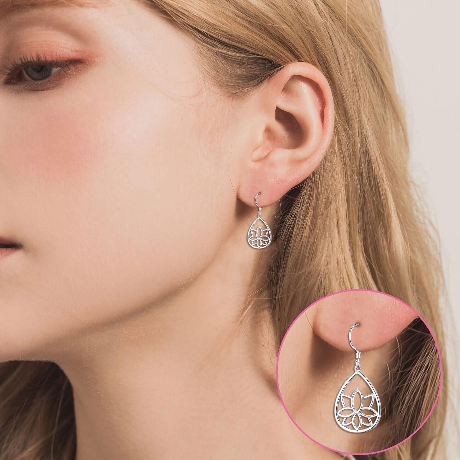 Infinity Earrings for Women Sterling Silver Twist Drop Infinity Earrings Infinity Drop Dangle Earrings for Women