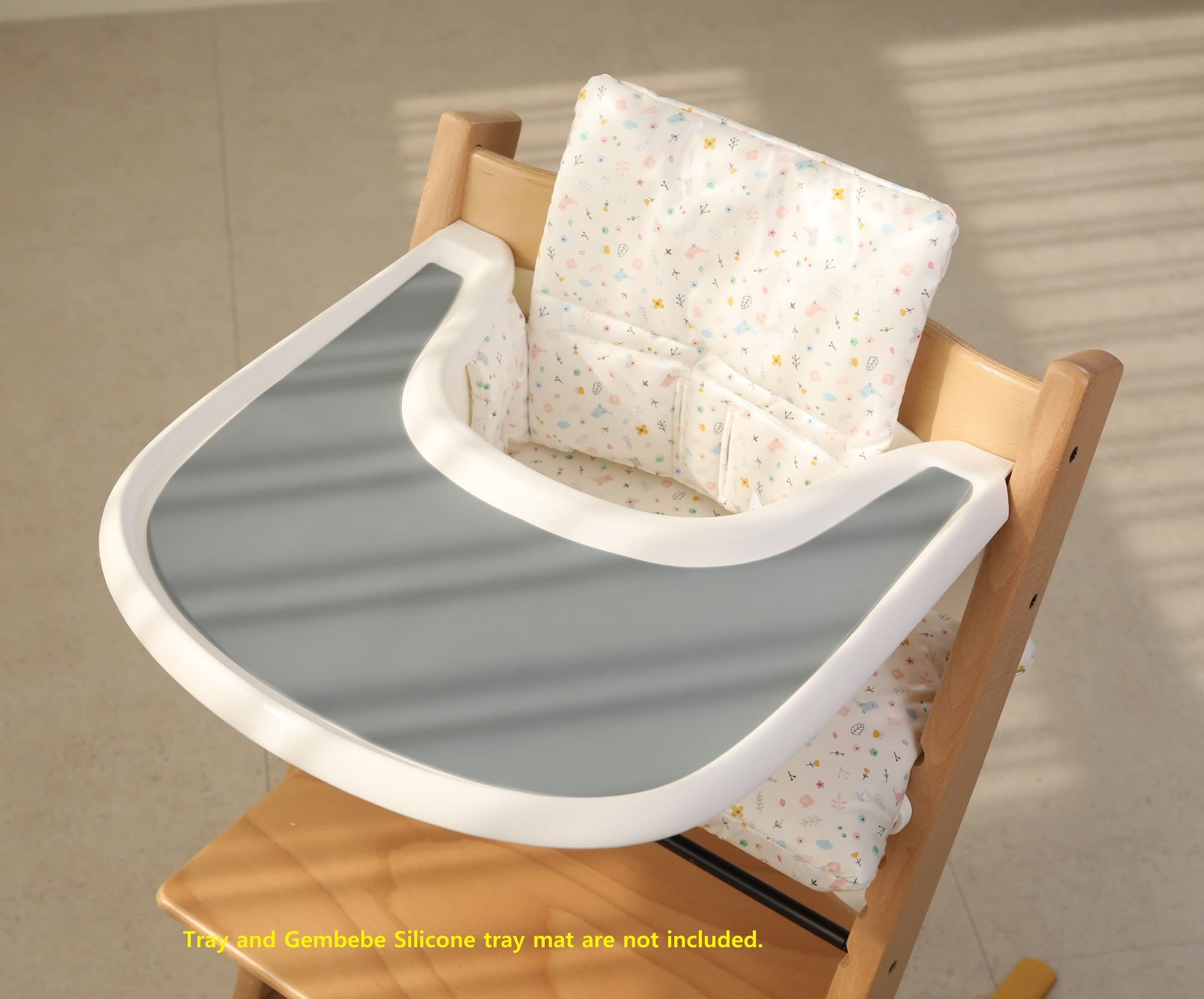 Gembebe Silicone Tray placemat Compatible with Stokke Tripp Trapp High Chair Tray (Dusty Blue)