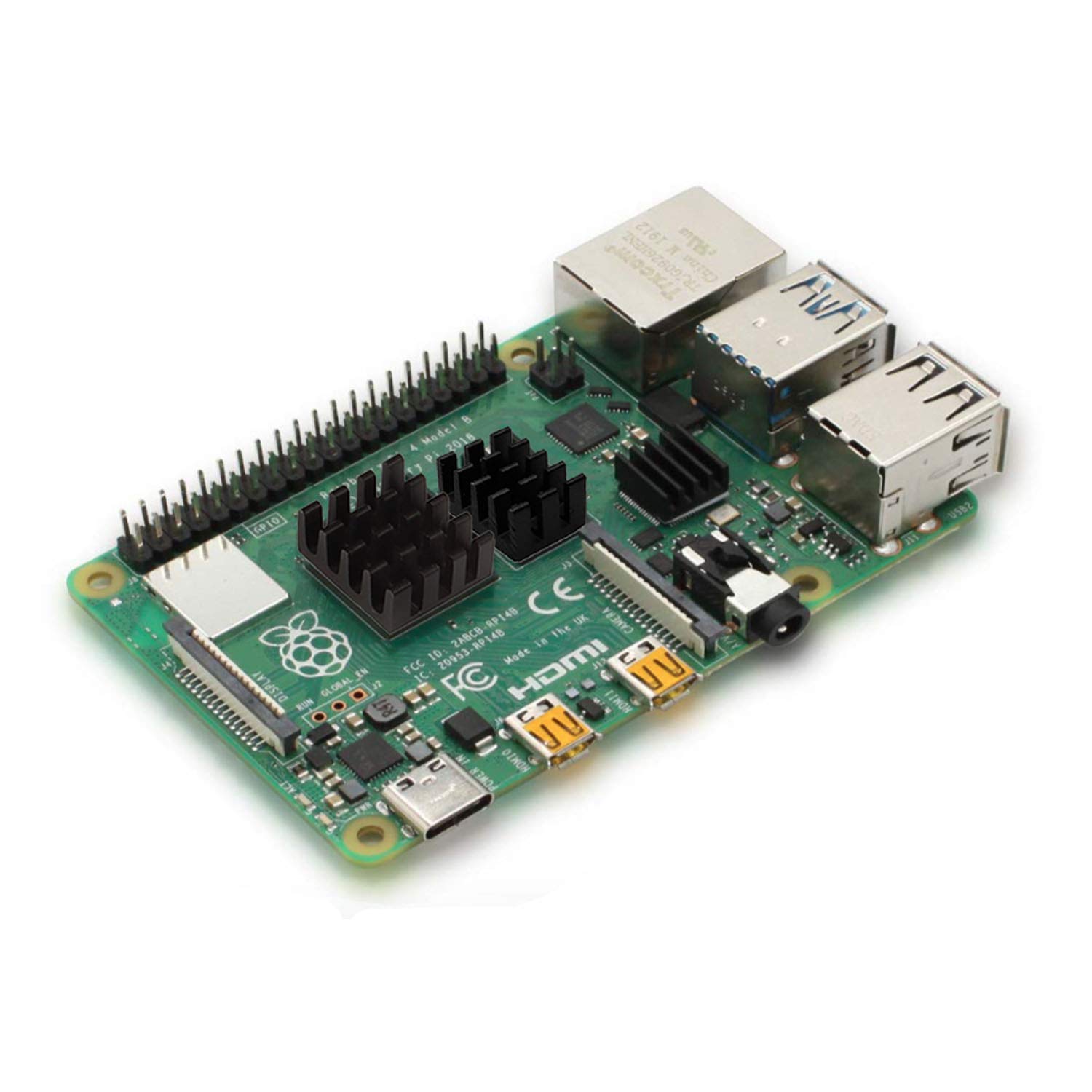 Easycargo 40pcs Raspberry Pi 4 Heatsink Kit Aluminum + Copper + 3M 8810 Thermal Conductive Adhesive Tape for Cooling Cooler Raspberry Pi 4B, Raspberry Pi 3 B+