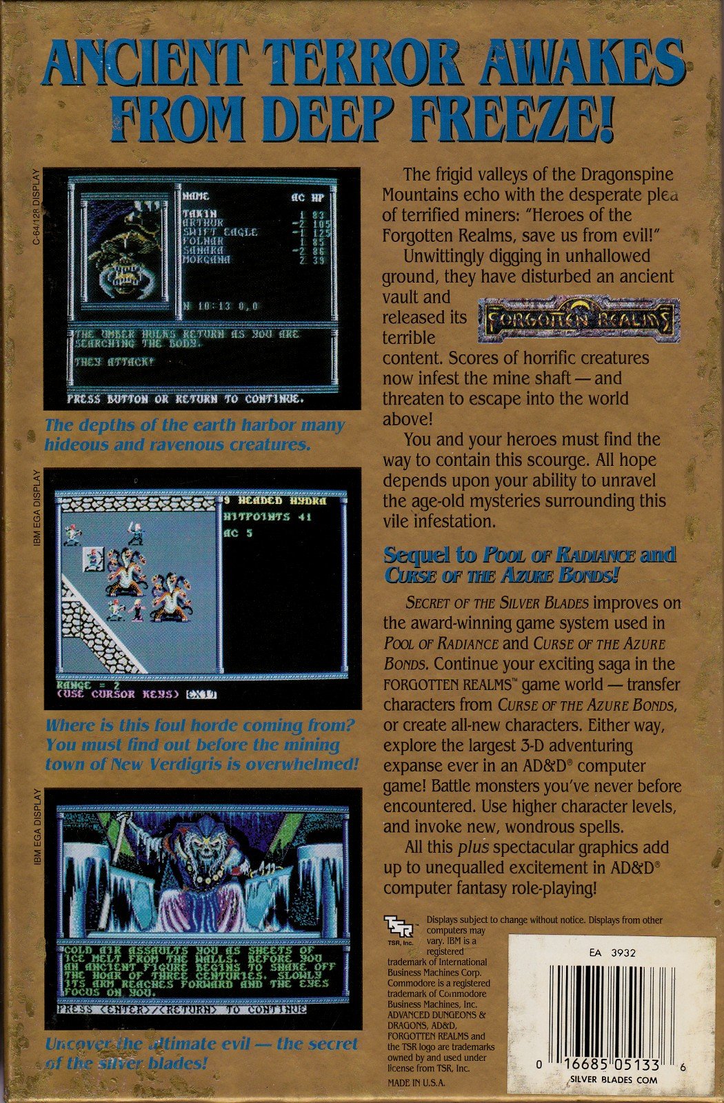 Secret of the Silver Blades - Commodore 64