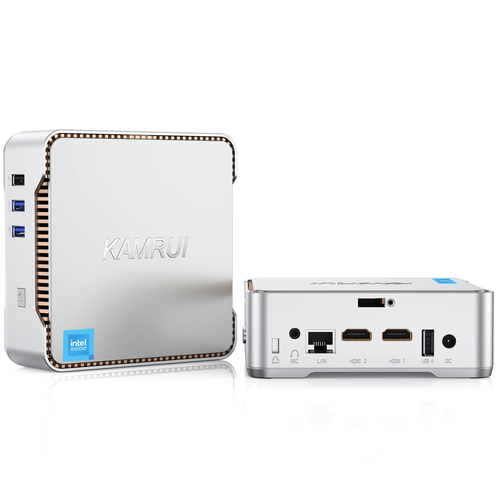 KAMRUI GK3 Plus Mini PC,12th Alder Lake- N95 (up to 3.4GHz) 16GB RAM 512GB M.2 SSD Mini PC Windows 11 Pro, Gigabit Ethernet, 4K UHD, Dual Wi-Fi, BT 4.2 Home/Business Mini Desktop Computer