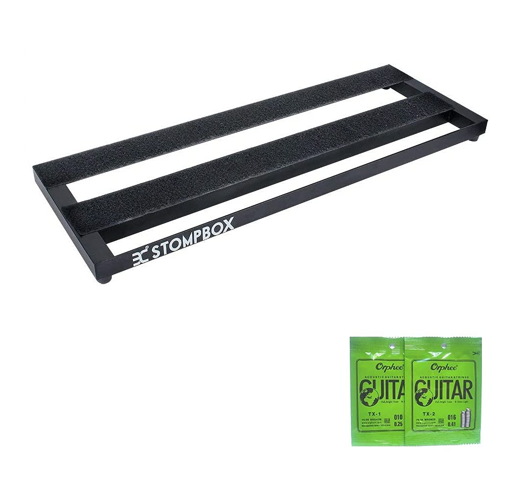 ENO MUSIC Ex Stompbox Guitar Effects Pedal board Mini with Pedals Mountain Tape & Cable Tie (14")