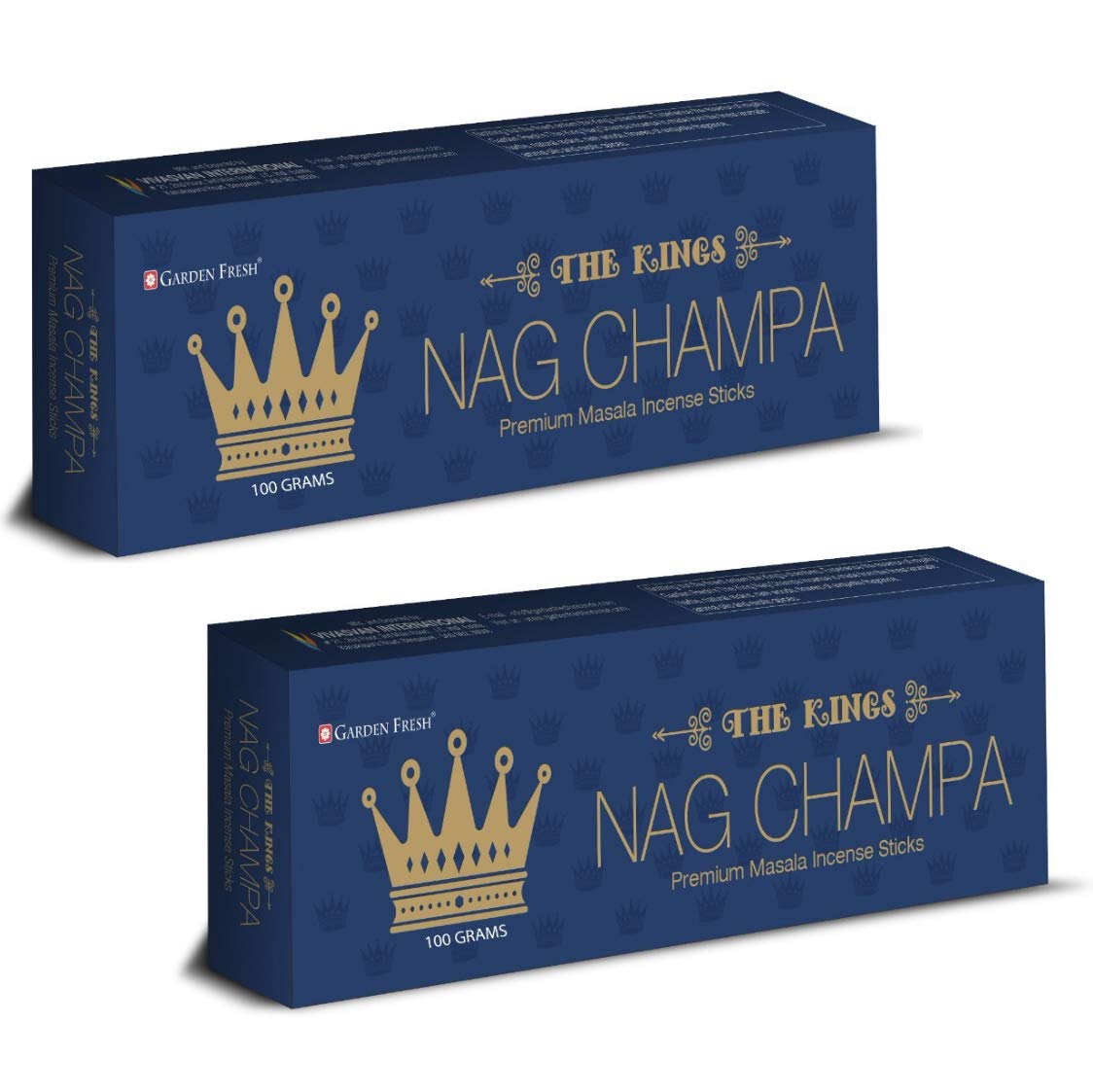 Garden Fresh : Premium Nag Champa Incense Sticks | 2 Packs x 100 Grams | Natural & Hand Rolled in Bangalore, India