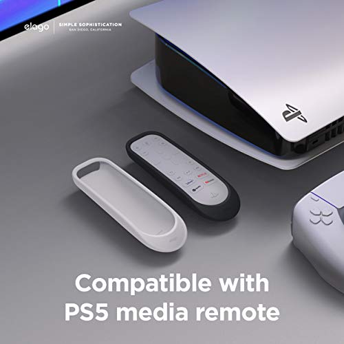 elago Silicone Remote Case Compatible with PlayStation 5 Media Remote Cover [Nightglow Blue] - Durable Silicone Construction, Slim and Ergonomic Design, Drop Protection