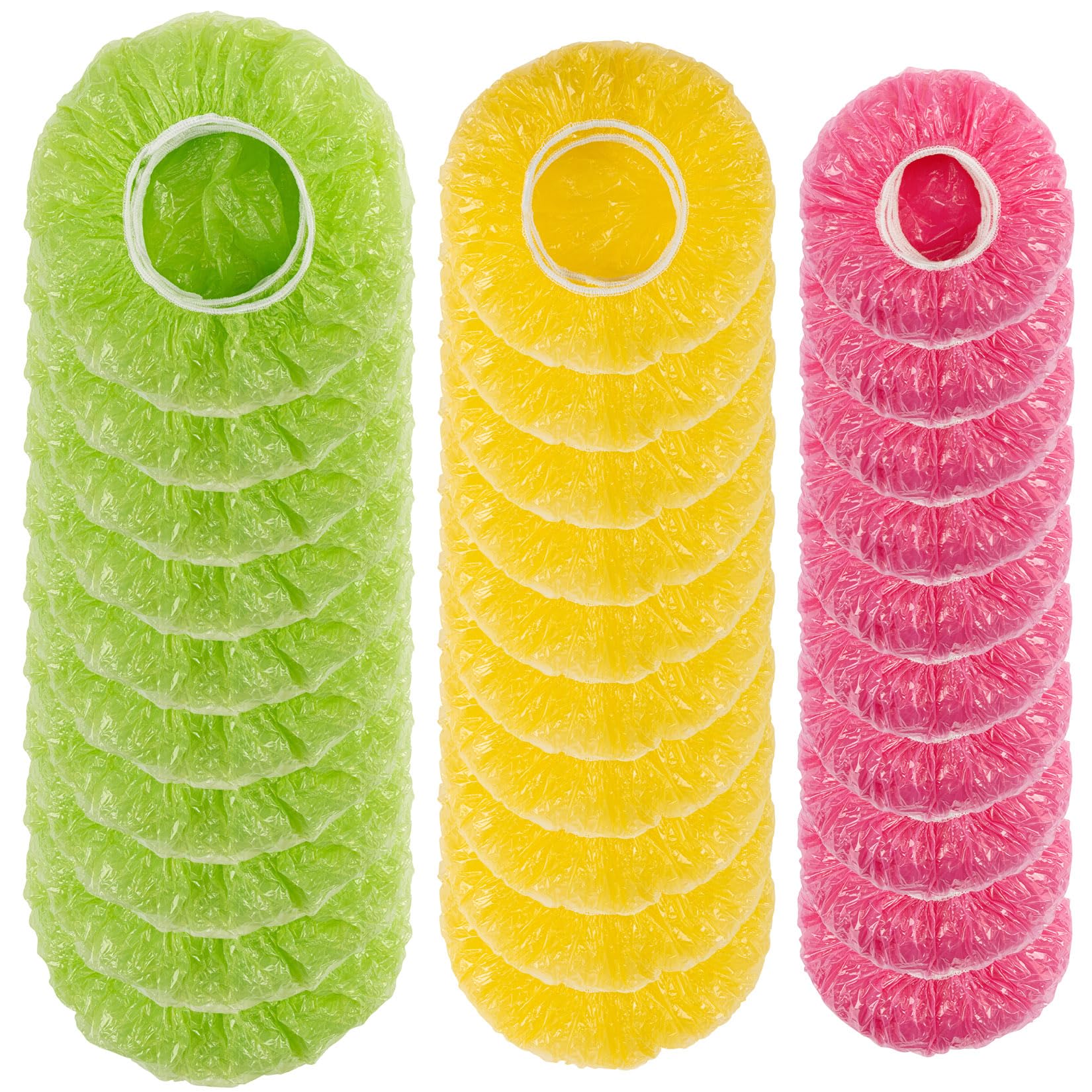 MAQIHAN 80Pcs Bowl Covers Reusable - Plastic Bowl Covers Elastic Reusable Fresh Keeping Bags Food Plastic Wrap Elastic Bowl Covers Reusable Plastic Food Covers Stretch Elastic Food Storage Covers