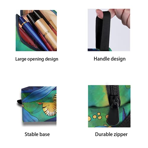 Hanging Travel Toiletry Bag,Ancient Wild Sea Creature Plesiosaurus in Its Underwater Habitat,Cosmetic Make up Organizer Hygiene Bag and Shower Organizer Waterproof