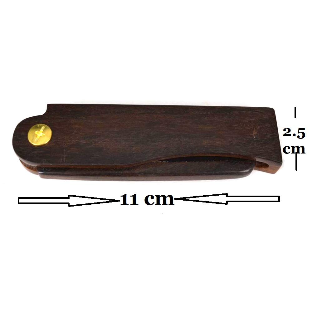 Folding Beard Comb for Men's Hair,Beard,Mustache Styling Comb- Natural Wooden Beard Comb w/Gift Box,Pocket Sized for Grooming & Combing Hair, Beards and Mustaches