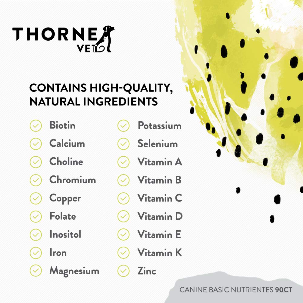 ThorneVET Canine Basic Nutrients β Multivitamin Support for Dogs, 90 Soft Chews