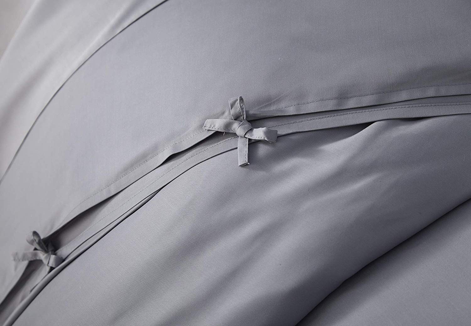 Sterling Creek 3-Piece 100% Viscose Derived from Bamboo Duvet Cover Set Oversized King, Light Gray - Silky Smooth Buttery Soft Cooling Duvet Cover for All Season