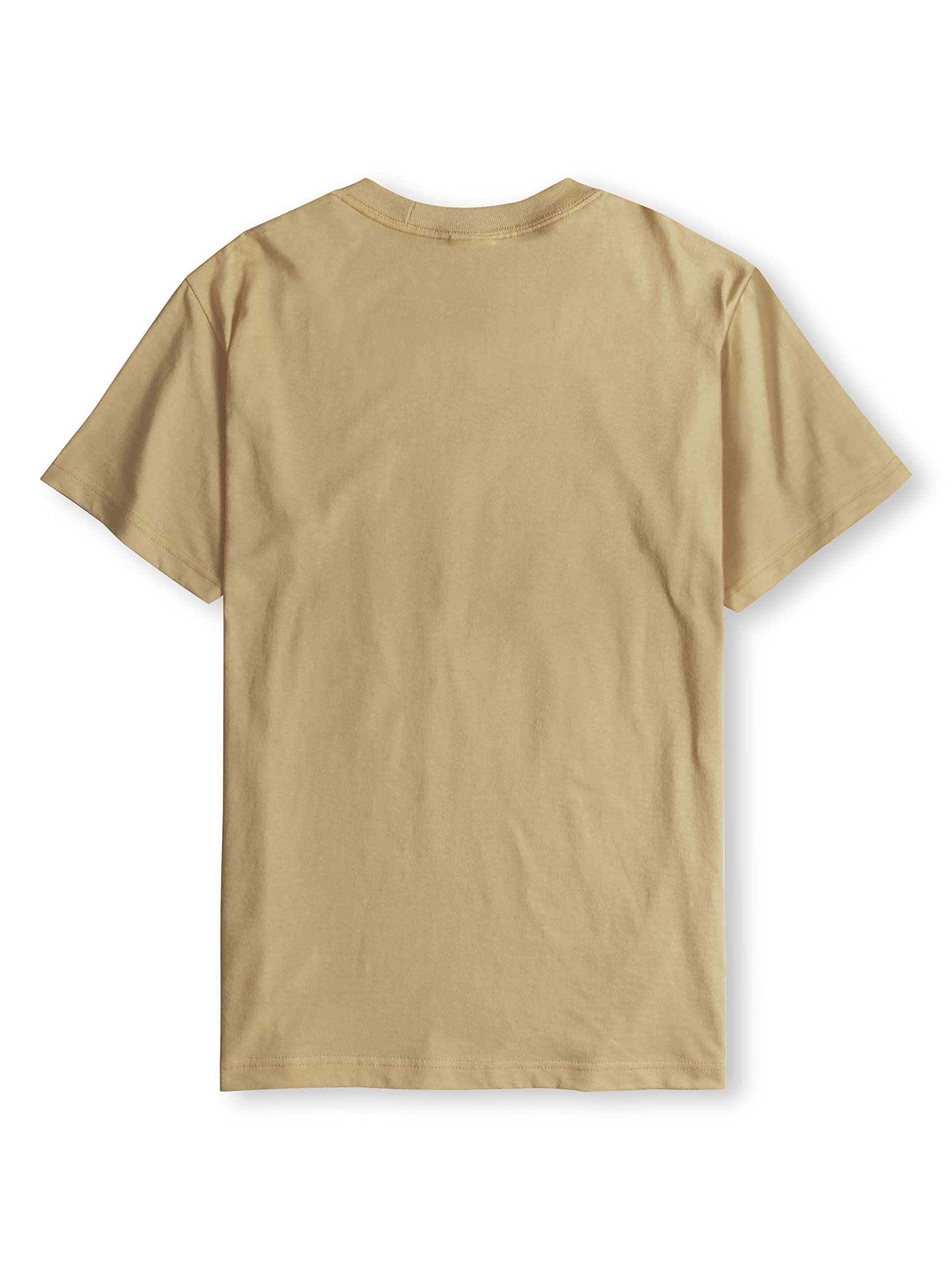 Hat and Beyond Mens Crew Neck T Shirts Solid Short Sleeve Tee (X-Large, 1ks18_Khaki)