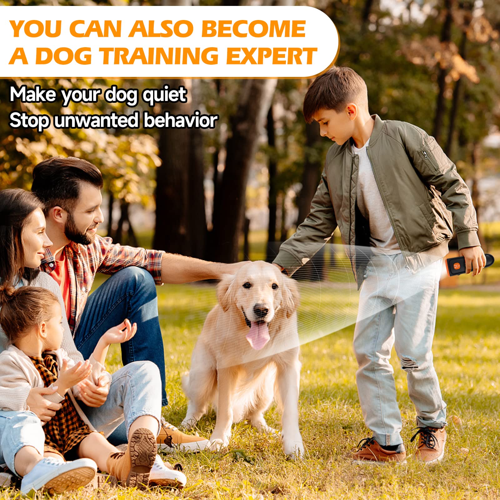 MZBYDLM Anti Barking Device Ultrasonic Dog Bark Deterrent LED Flash+Sound Wave Drive Dog Barking Deterrent Dog Barking Control Devices Ultrasonic Bark Control Training &Behavior Aids for Dogs