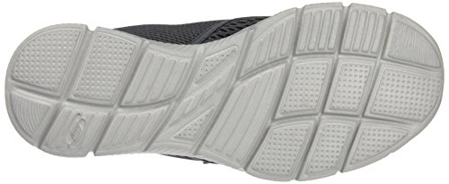 Skechers Men's Equalizer Double Play Slip-On Loafer,Charcoal/Orange,11 M US