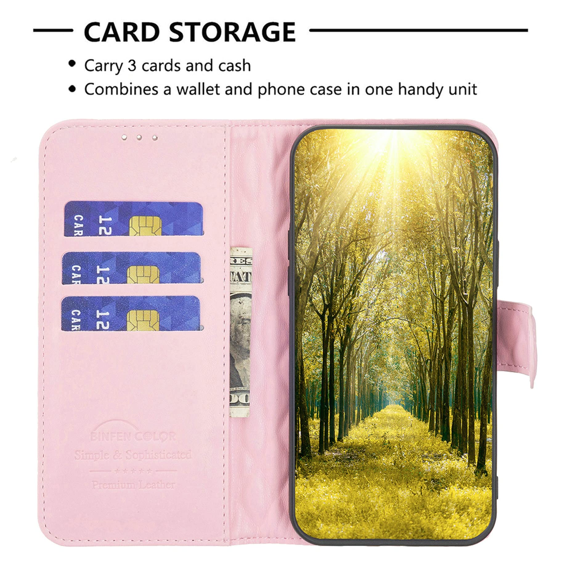 DIWOR Flip Stand Case Compatible for Vivo Iqoo Z5 5g Phone Case Cover PU Leather Kickstand Magnetic Wallet Case XXF-Fen
