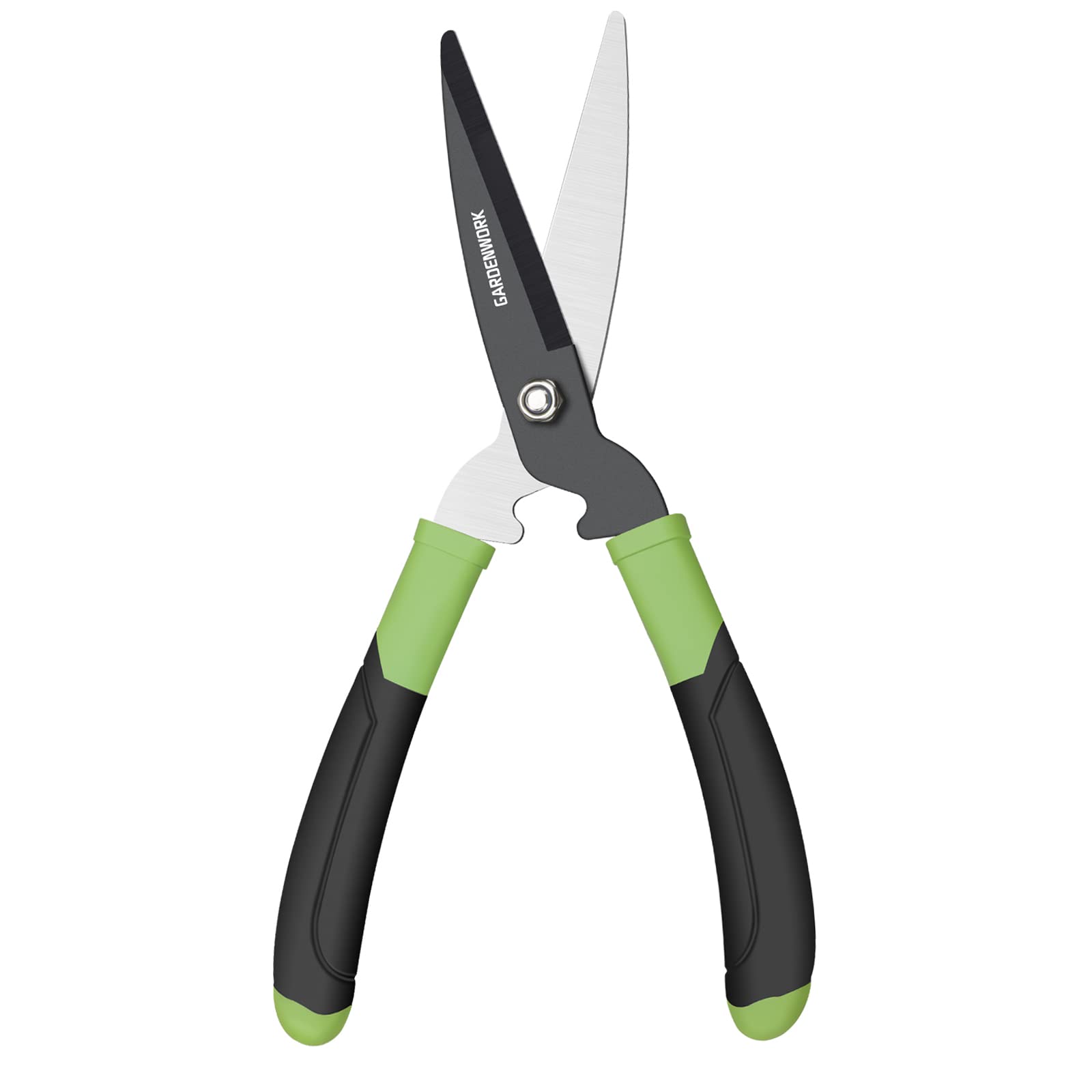GARDENWORK Garden Hedge Shears cutter for Gardening,MINI Hedge Clippers & Shears with SK5 Blades, Gardening pruning shear Clippers for Trimming Borders, Boxwood,Bushes,tree twig