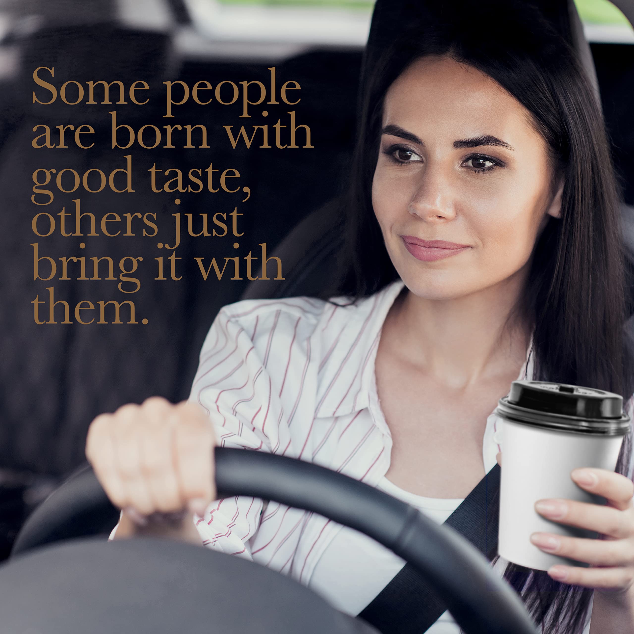 Disposable To Go Paper Cups with Lids (50 Pack) - 12 oz Hot & Cold Beverage Cups for Coffee, Tea, Water, Juice - Eco Friendly