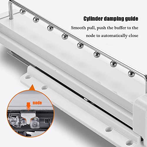 SYTH Extendable Closet Pull Out Rod,Heavy Duty Retractable Pull Out Clothes Hanger Rail Closet Valet Rod Rail Sliding Wardrobe Closet Organizer Rod,Extendable Closet Rod,5 Pcs Pants Rack