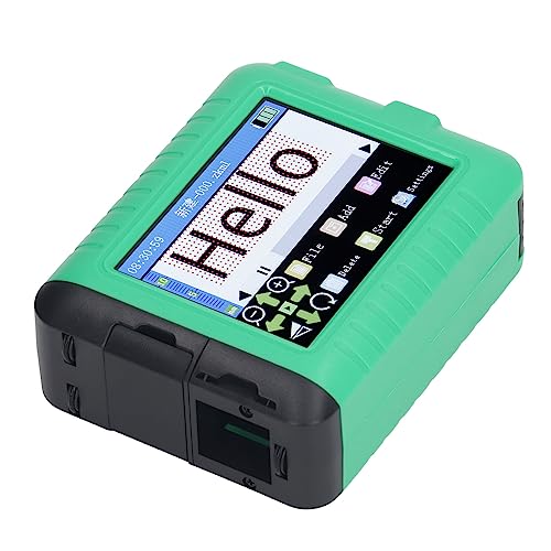 Fafeicy Small Portable Handheld Inkjet Printer, 3.5 Inch HD Color Touch Screen, Multi Language, Diverse Font Editing, for Label Production Date Barcode