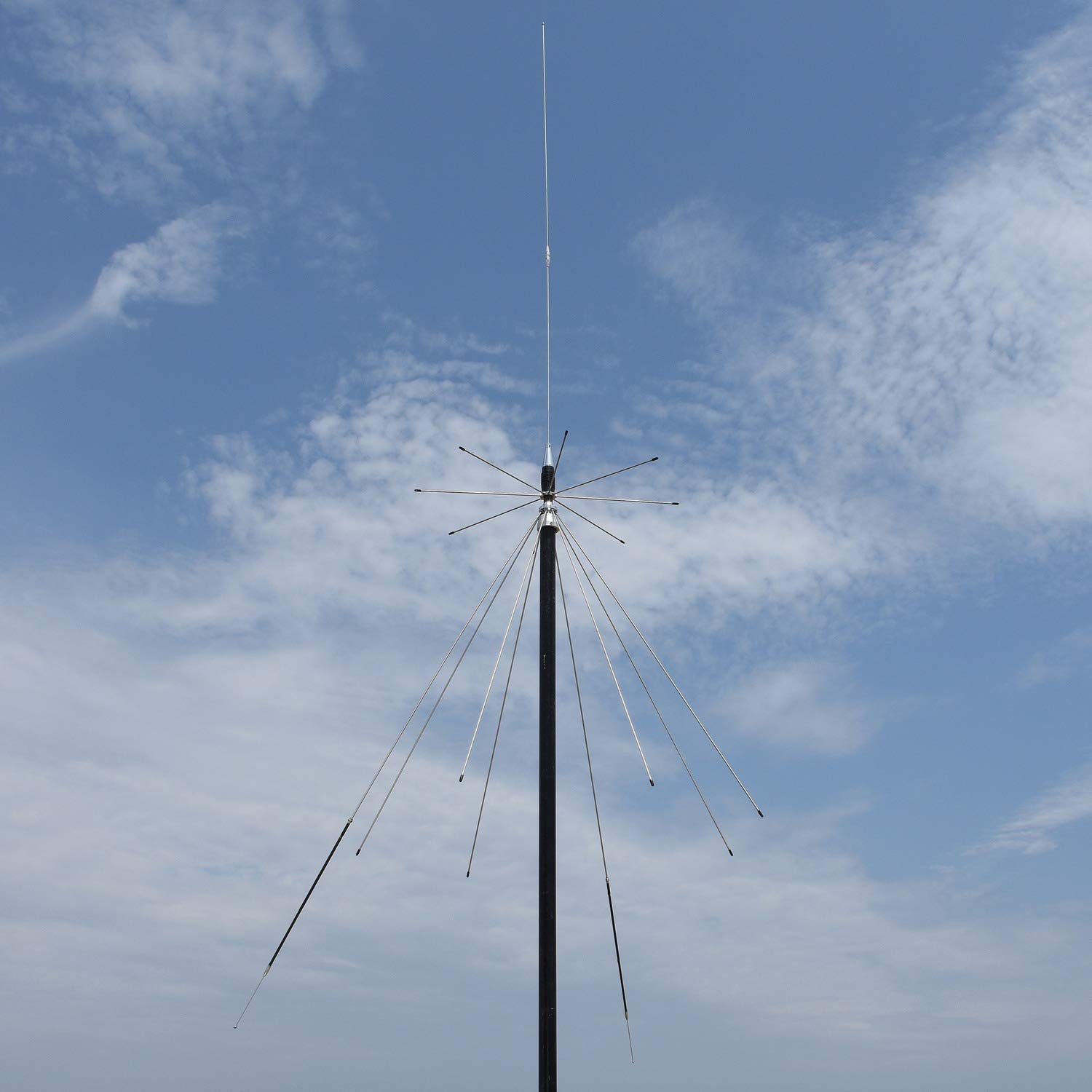Tram 1411 300-Watt/200 Watt Broad-Band Scanner 25 MHz to 1,300 MHz Super Discone Stainless Steel Base Antenna with Added CB Transmit Bands