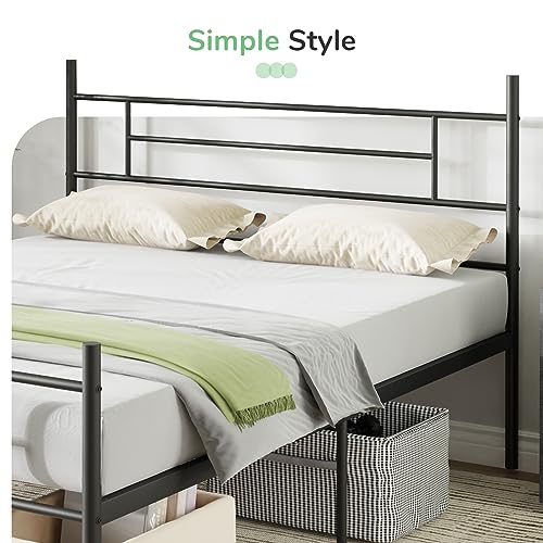 Novilla Metal King Size Bed Frame with Headboard and Footboard, 14 Inch Platform Bed Frame with Storage, Mattress Foundation No Box Spring Needed, Strong Metal Slats Support