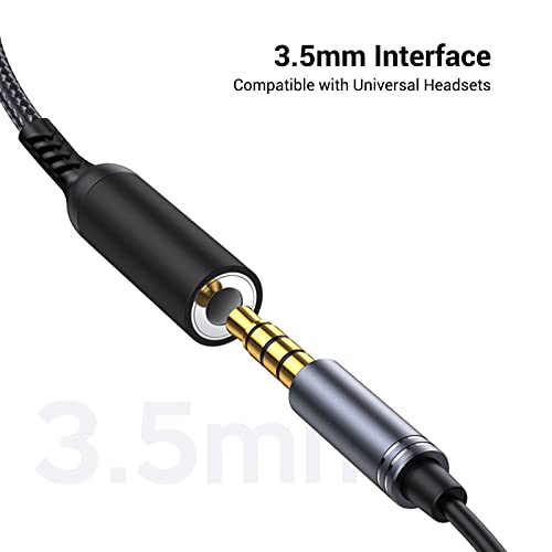 USB C to 3.5mm Headphone and Charger Adapter, 2 in 1 USB C Splitter to Audio Jack & Dongle Cable, Compatible with Samsung Galaxy S21 S21+ S22, Note 20 10, Google Pixel 2 3 4 XL