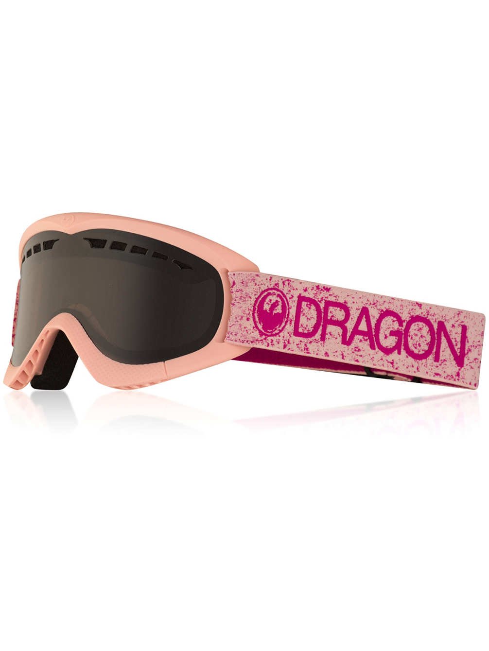 Dragon Alliance DXs Ski Goggles, Pink, Pink/Dark Smoke Lens