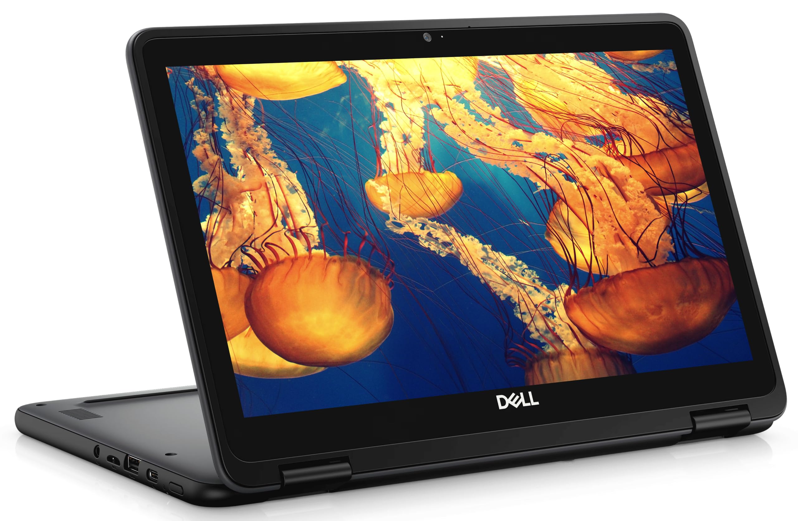 Dell Premium Convertible 2-in-1 Chromebook, 11" HD IPS Touchscreen, Intel Celeron N Processor Up to 2.45GHz, 4GB Ram, 64GB Storage, Super-Fast WiFi, Chrome OS, Dale Gray (Renewed)