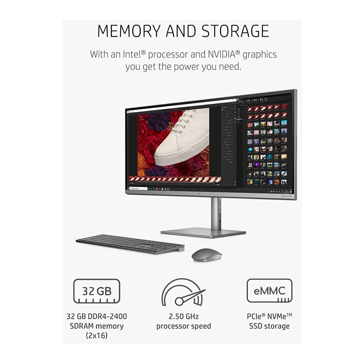 HP Envy 34-c0010 All-in-One PC 34-inch WUHD (5120 x 2160) Display Intel Core i7-11700 32GB RAM 512GB SSD NVIDIA GeForce GTX 1650 4GB GDDR6 Graphics Win 11 Home (Renewed)