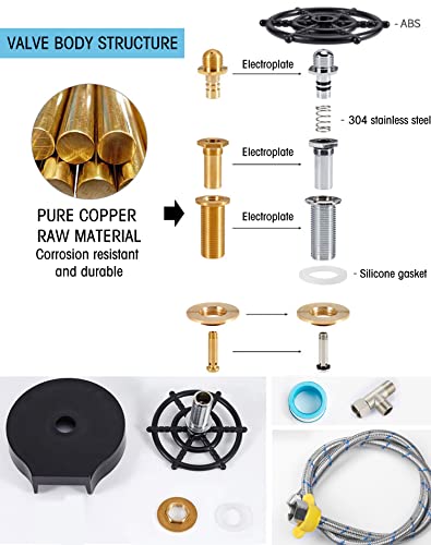 Glass Rinser for Kitchen Sink, Automatic Cup Washer, 10 Water Spraying Holes Bottle Washer, Kitchen Sink Cup Cleaner Accessories