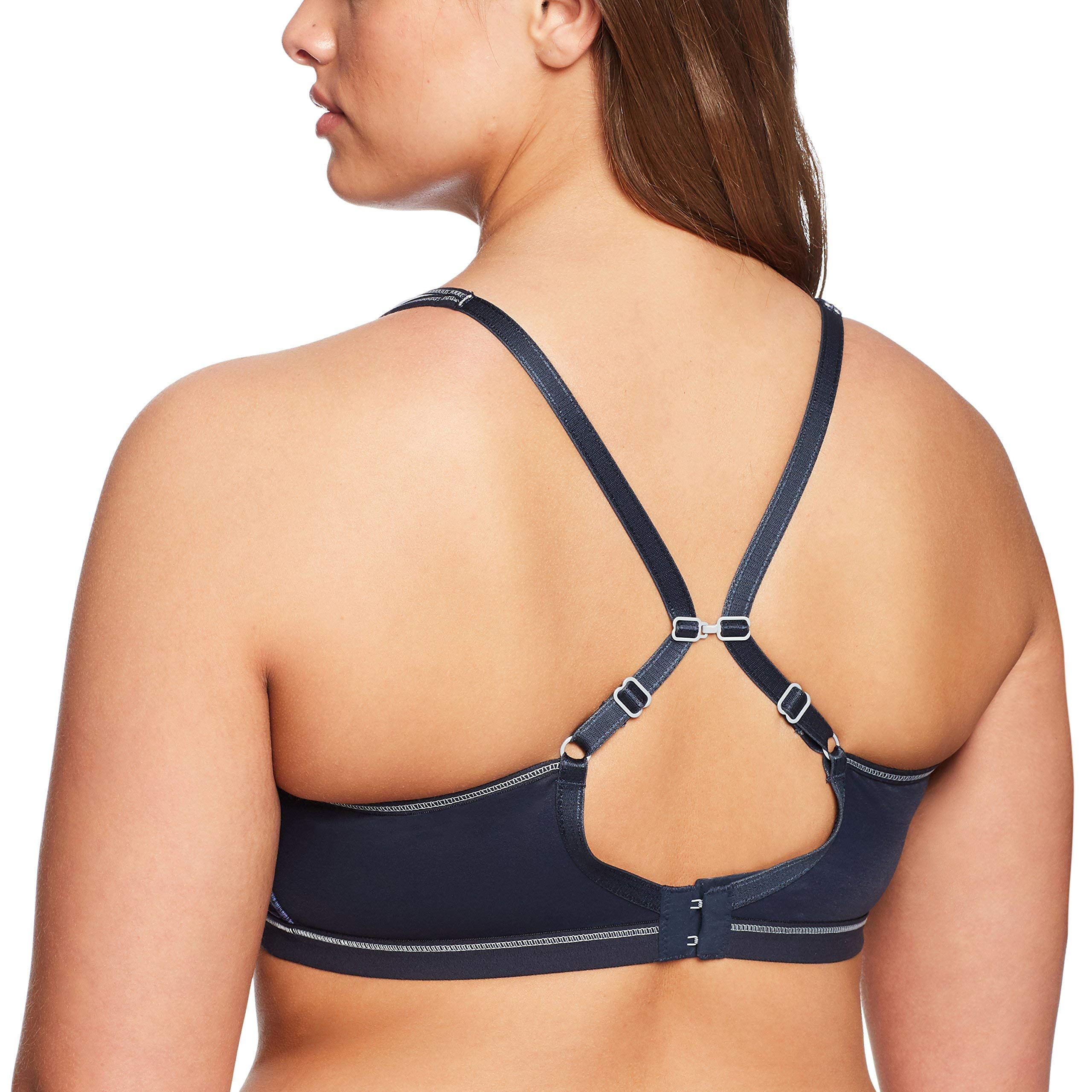 Freya Women's Plus-size Epic underwire Crop Top Sports Bra with Molded Inner Bra, atomic navy, 30D