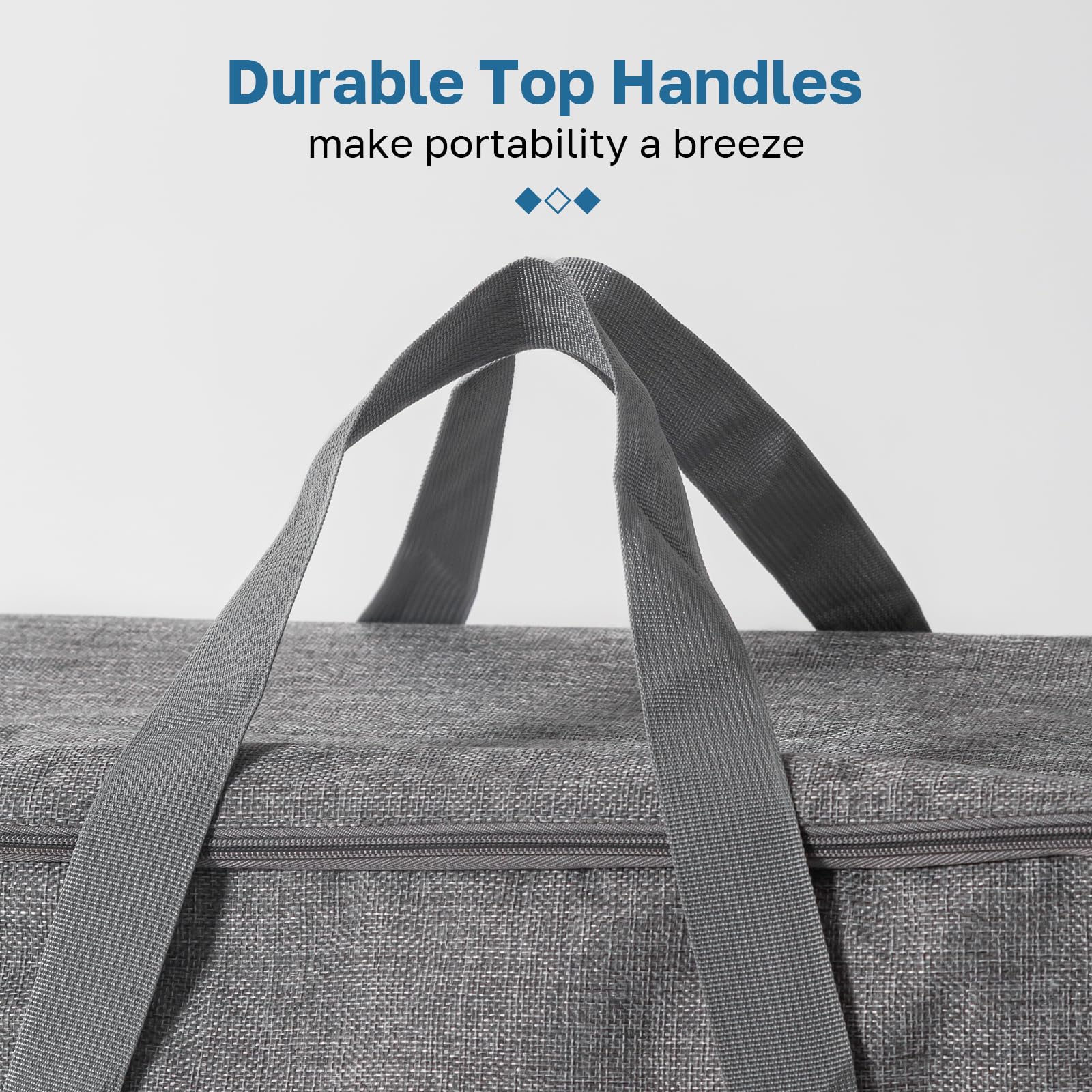 Folding Mattress Storage Bag - Portable Carry Case Fits 4" Full & Queen Tri-Fold Mattress