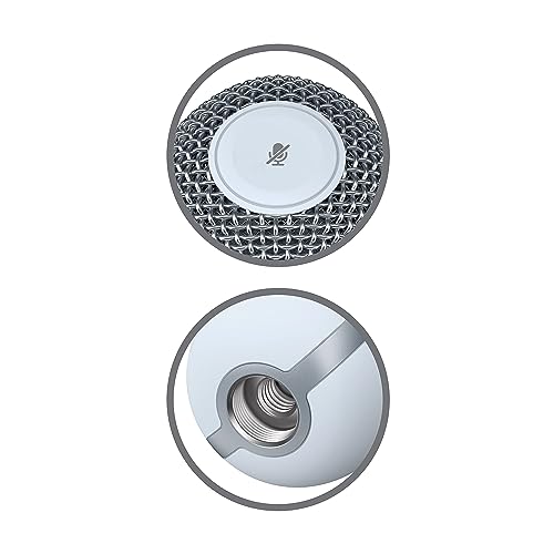 HyperX SoloCast β USB Condenser Gaming Microphone, for PC, PS5, PS4, and Mac, Tap-to-Mute Sensor, Cardioid Polar Pattern, Great for Streaming, Podcasts, Twitch, YouTube, Discord - White