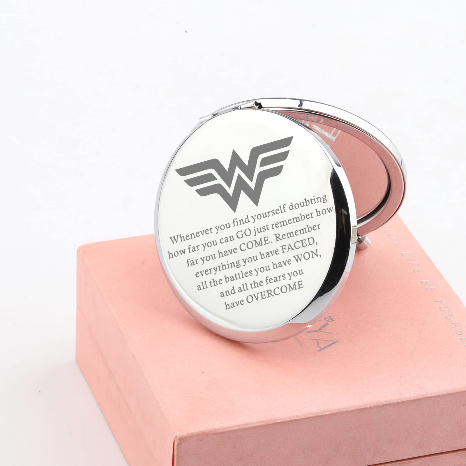 Lywjyb Birdgot Movie Inspired Gift Inspirational Makeup Mirror Movie Lover Gift for Girlfriend Wife (Whenever Won Mirr)