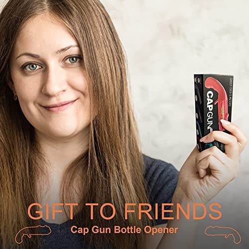 REDIVA Cap Gun Bottle Opener Launcher Shooter Funny Shoots Creative Beer for Party/Bar/Outdoor Barbecue(4Pack),(A1)