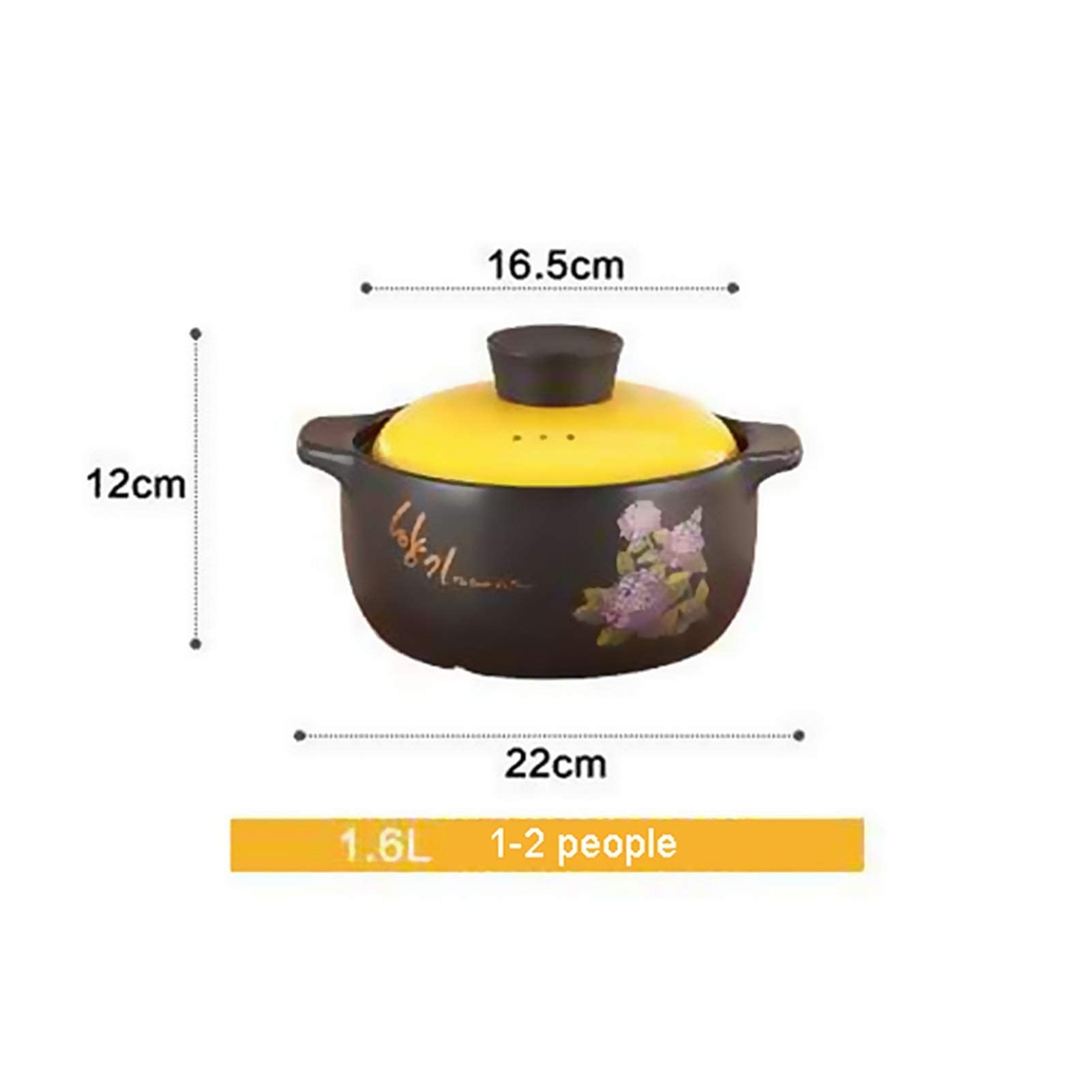 NESKX Ceramic Cooking Pot Cast Iron Pot with Lid Professional Lead Free Cooking Tagine,30Cm Cooking Tagine for Different Cooking Styles,Cast Iron Best Gift Casserole Pan