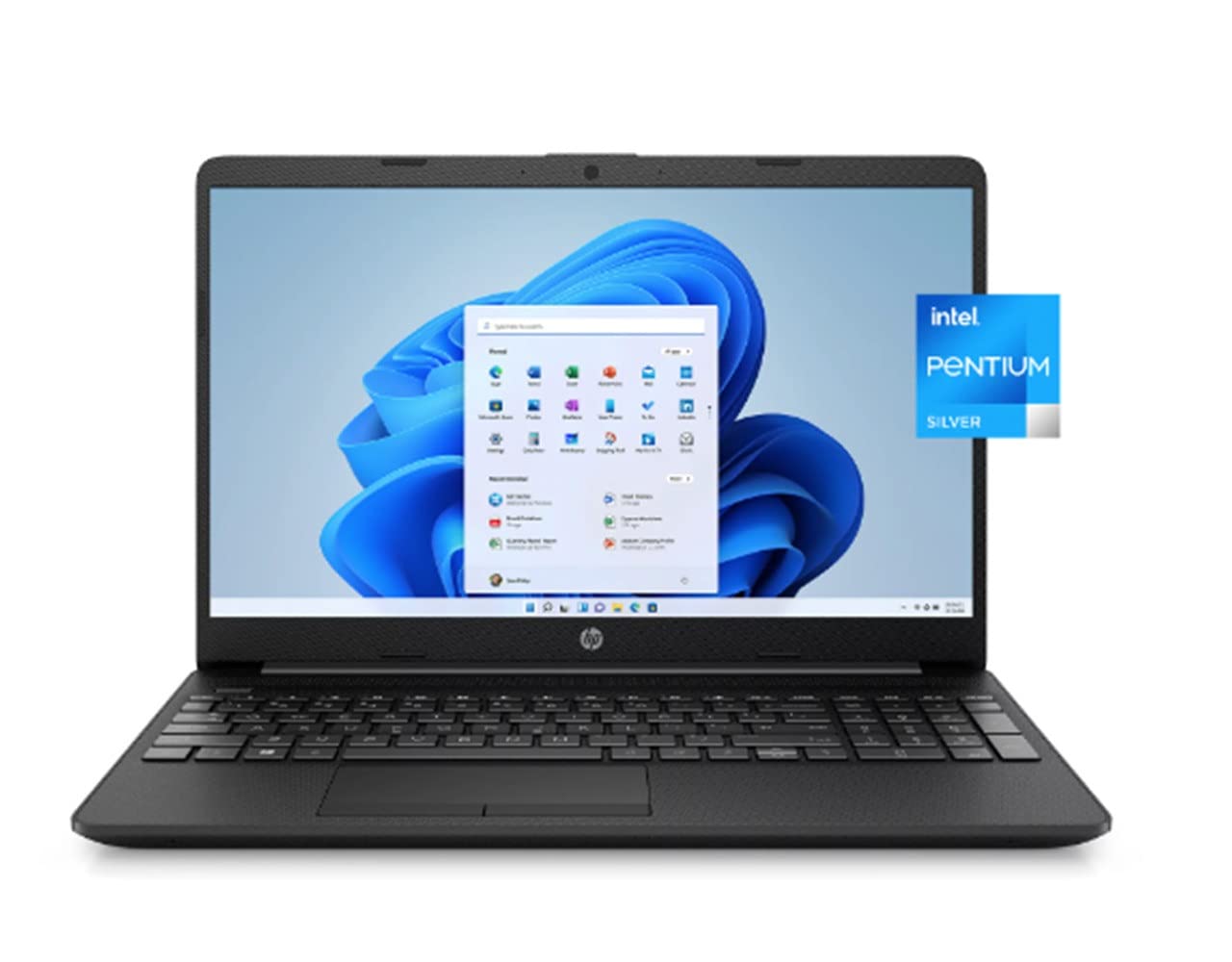 HP 15.6“ HD Diagonal Micro-Edge Bezel Laptop | Intel Pentium Silver N5030 | 8GB RAM | 512GB SSD | Intel UHD Graphics | Black | Windows 11 Home | with USB3.0 HUB Bundle