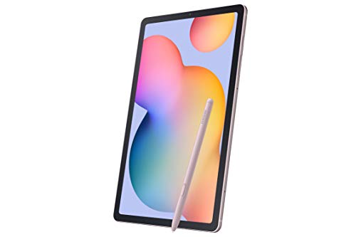 SAMSUNG Galaxy Tab S6 Lite 10.4" 128GB WiFi Android Tablet w/ S Pen Included, Slim Metal Design, Crystal Clear Display, Dual Speakers, Long Lasting Battery, SM-P610NZIEXAR, Chiffon Rose
