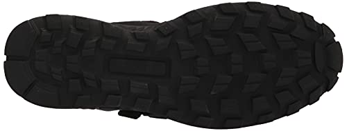 ECCO Men's Exostrike Gore-TEX Waterproof Buckle Hiking Boot, Titanium/Black, 10-10.5