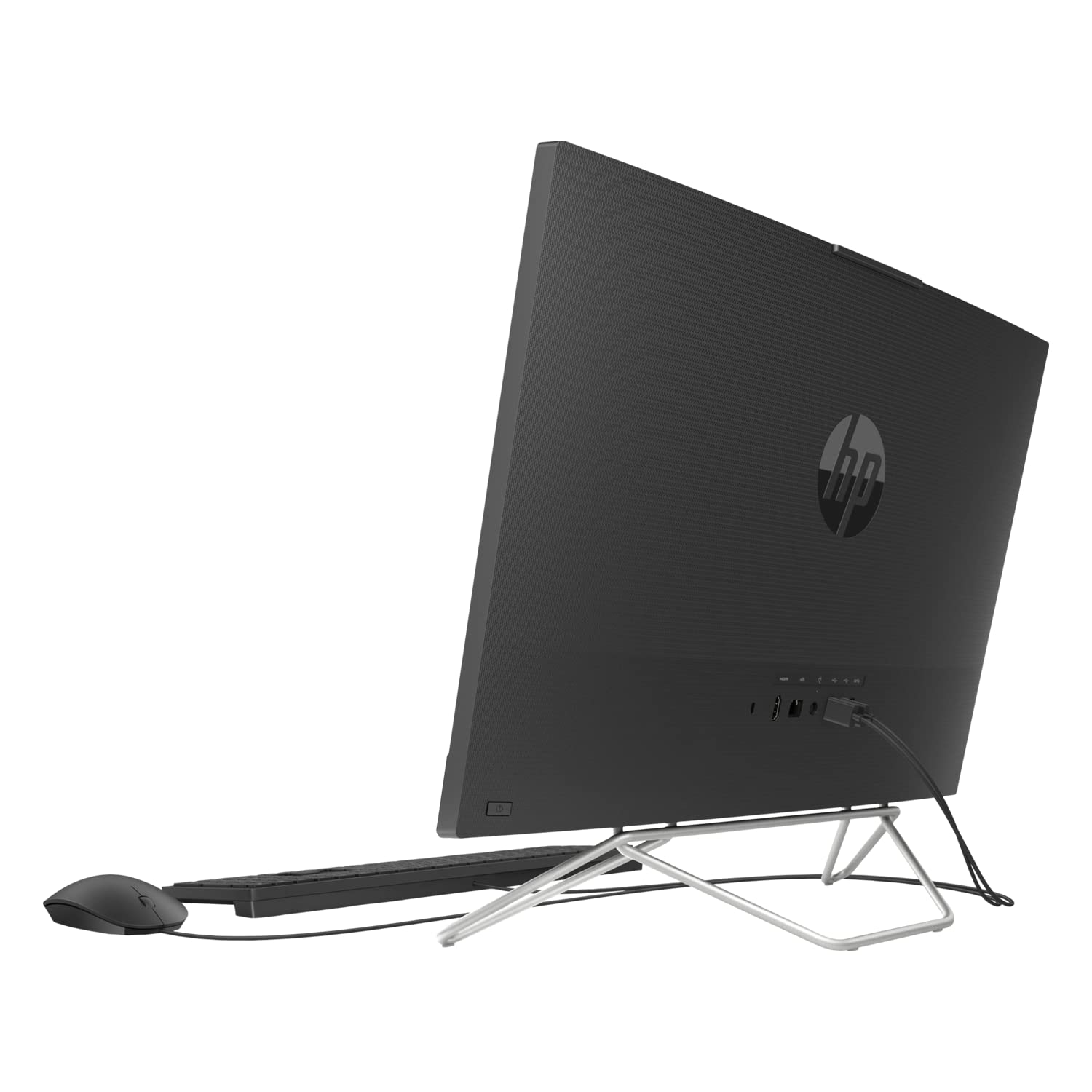 HP Essential All-in-One Desktop, 24" FHD Display, Intel Core i5-1235U Processor, 32GB RAM, 2TB PCIe SSD, IR Camera, HDMI, RJ-45, Wi-Fi 6, Wired Keyboard & Mouse, Windows 11 Home, Black