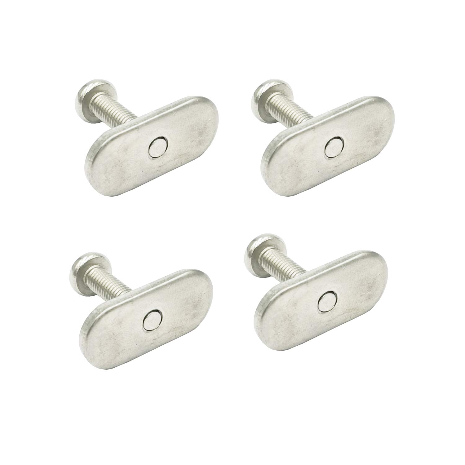 Douzime M5x20 Rail Track Screws Track Nuts Stainless Steel Screws Nuts Hardware Replacement Kit Accessories for Kayak Canoes Boats Rails Watercraft 4 Pack