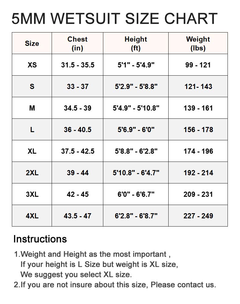 DIVESAIL Wetsuit 5mm Neoprene Full Wetsuit Front Zipper for Men Diving Snorkeling Scuba Surfing, Black-Gray