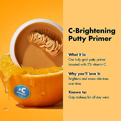 e.l.f. C-Brightening Putty Primer, Makeup Primer For Brightening & Evening Out Skin Tone, Enriched With Vitamin C, Universal Sheer (Packaging May Vary)
