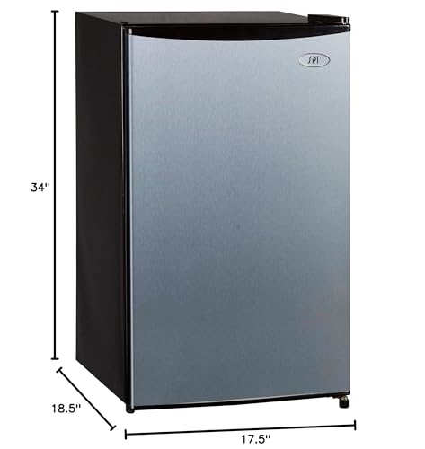 SPT RF-334SS 3.3 cu.ft. Compact Refrigerator in Stainless Steel - Energy Star