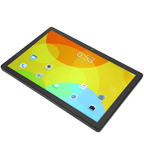 FOLOSAFENAR Tablet PC, 2 in 1 8 Core CPU 1920x1200 IPS 12GB RAM 256GB ROM 10.1 Inch Tablet 12MP Front 24MP Rear with Keyboard for Watching for Android 11.0 (Black)