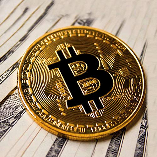 Gruyu Bitcoin Copper Round Bitcoin Coin Pure Limited Copper Bitcoin Collectors Coin (Gold)