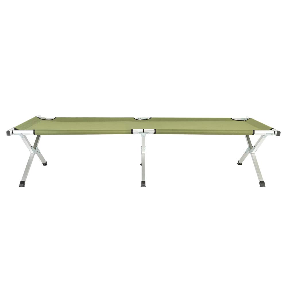 Folding Military Army Camp Bed,Outdoors Camping Cot for Adults,Portable Heavy Duty Sleeping Cots for Travel,Hunting,Foldable Free Organizer and Storage Bag