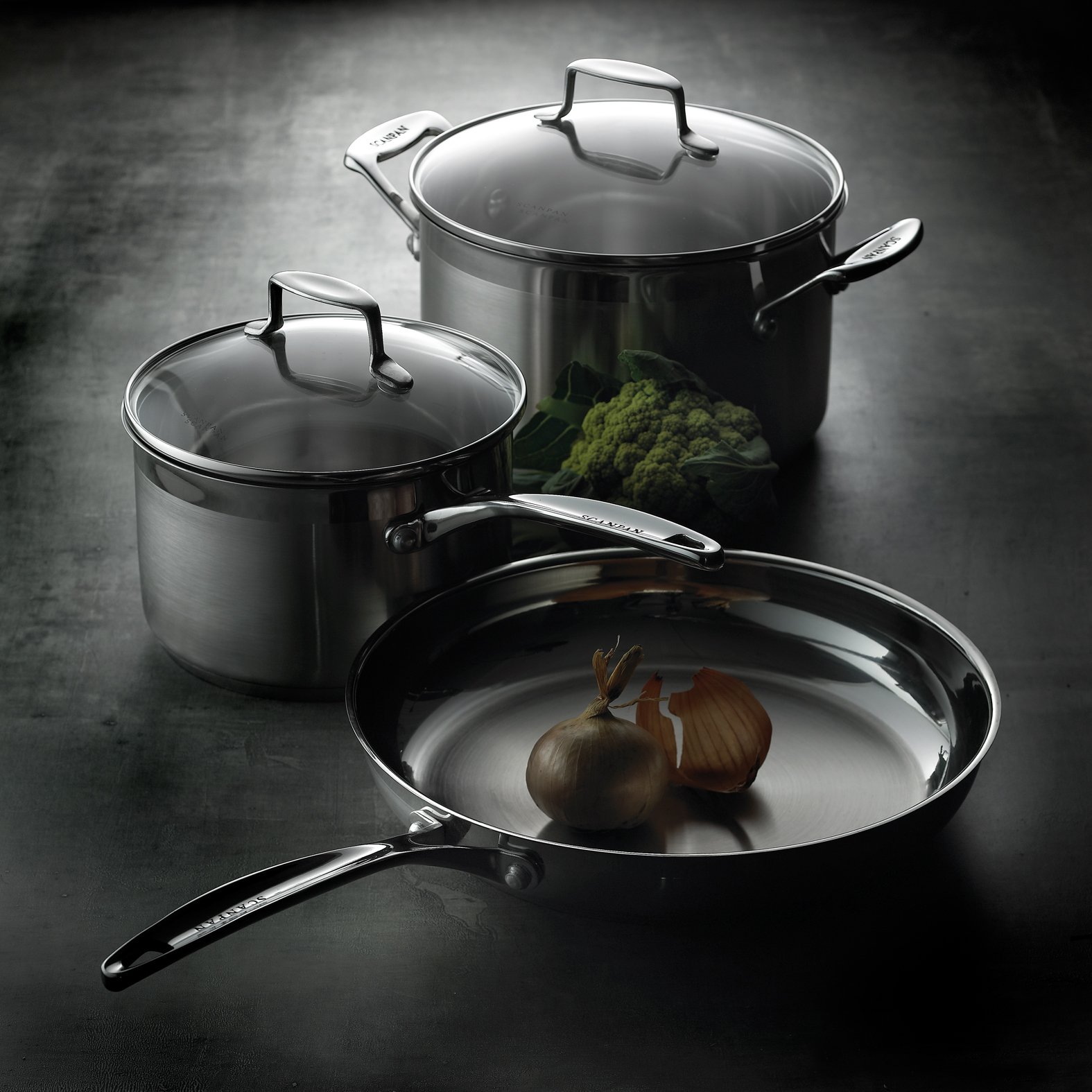 Scanpan Impact 8” Fry Pan - Made of Durable 18/10 Stainless Steel - Dishwasher & Oven Safe