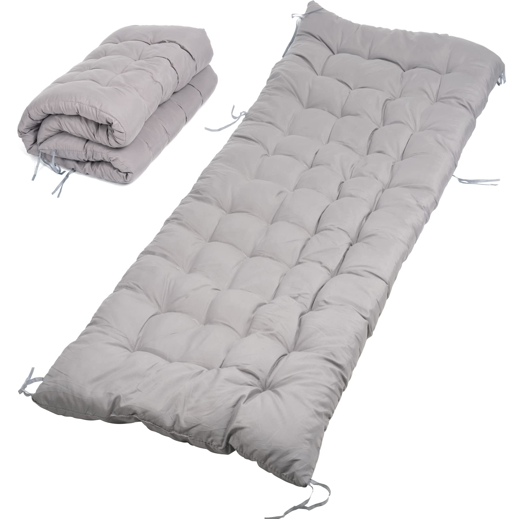 HONGBEI Camping Cot Pads for Adults, Soft and Comfortable Thick Cotton Foldable Sleeping Cot Mattress Pad for Traveling Hiking Backpacking 72.8โโx 27.6โโ